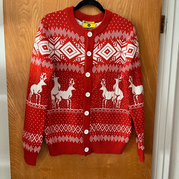 Tipsy Elves | Sweaters | Tipsy Elves Naughty Reindeer Button Front Fair ...